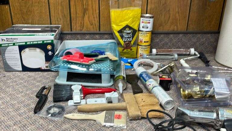 Hardware House Ceiling Light Fixture, Deluxe Heat Gun + Other Items ...