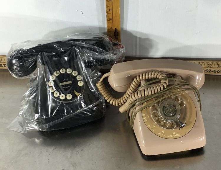 Retro Rotary Phone and Button Phone - Sherwood Auctions