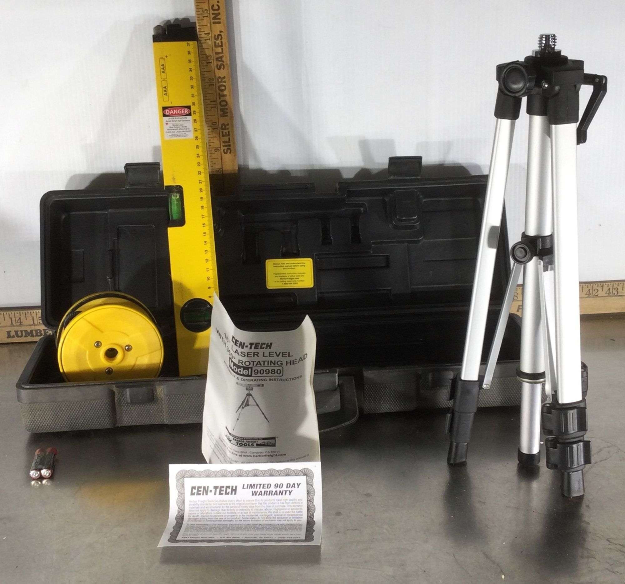 Cen tech rotary laser level store