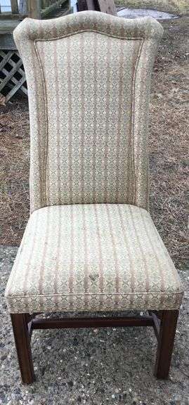 Vintage High Back Chair - Sherwood Auctions