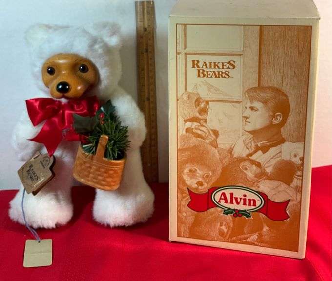 Robert Raikes Christmas Bear Alvin - Sherwood Auctions