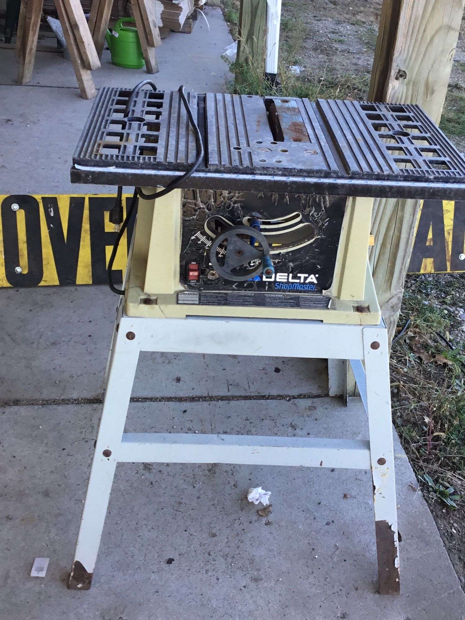 Delta shopmaster table saw price store