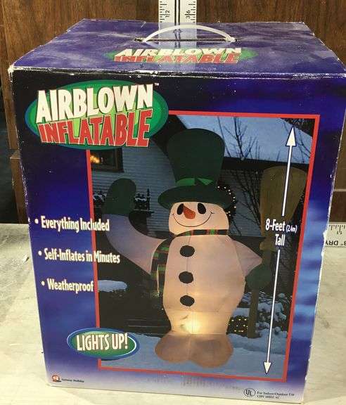 8' Airblown Inflatable Snowman NEW in Box!! - Sherwood Auctions