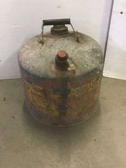Metal Gas Can - Sherwood Auctions