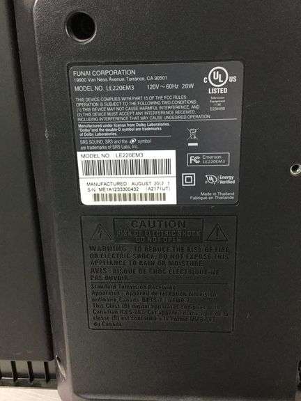 Emerson TV - Sherwood Auctions