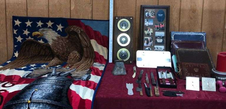 Wall Hanging Barometer, Commemorative Bicentennial Rug, Photo Albums ...