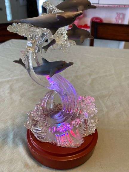 Lighted Dolphin Decoration - Sherwood Auctions