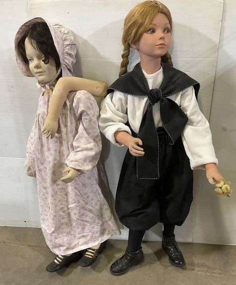 2 Plaster Mannequin Children (48” tall) - Sherwood Auctions