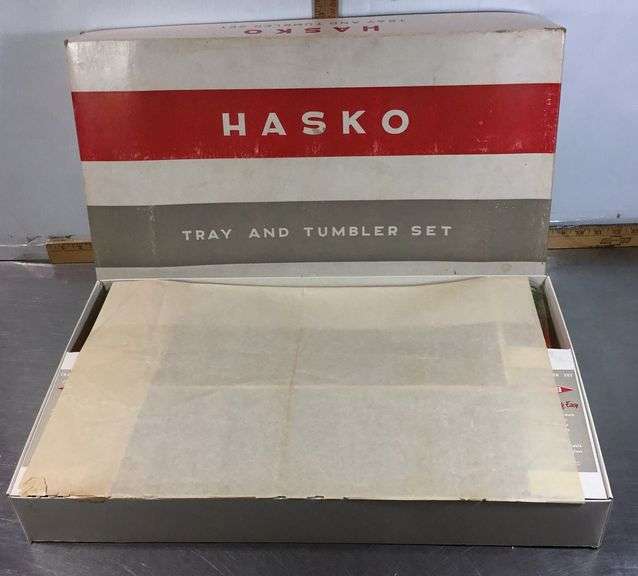 Hasko Tray and Tumbler Set - Sherwood Auctions