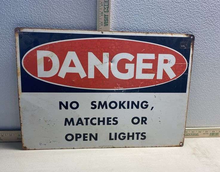 “Danger” Heavy Metal Sign - Sherwood Auctions