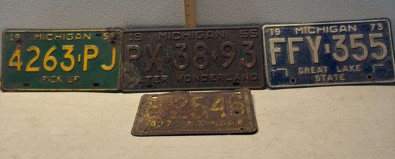 1937-1973 Michigan License Plates - Sherwood Auctions
