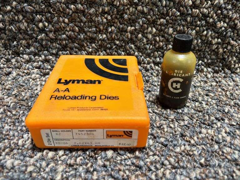 Lyman A-A Reloading Dies and Die Lubricant - Sherwood Auctions