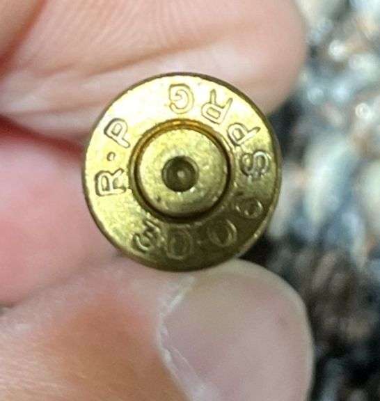 Small Ammo Can with Rifle Brass - Sherwood Auctions