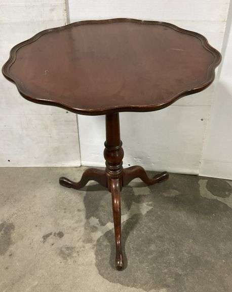 Round Wooden Fold Down Side Table (24” across & 28” tall) - Sherwood ...