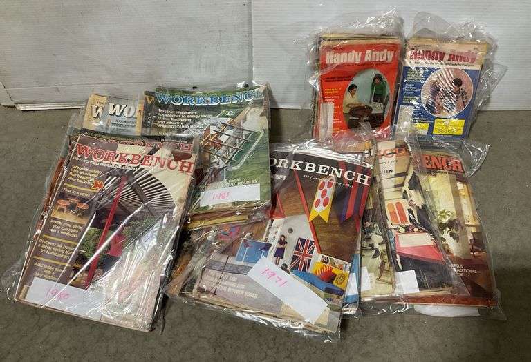 Vintage Workbench Magazines & Handy Andy Magazines - Sherwood Auctions