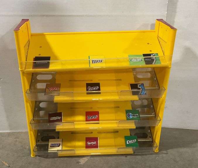 M & Ms Plastic Circa 1983 Counter Top Candy Display (20” x 20” & 7 ...