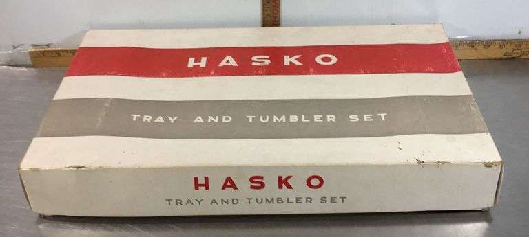 Hasko Tray and Tumbler Set - Sherwood Auctions