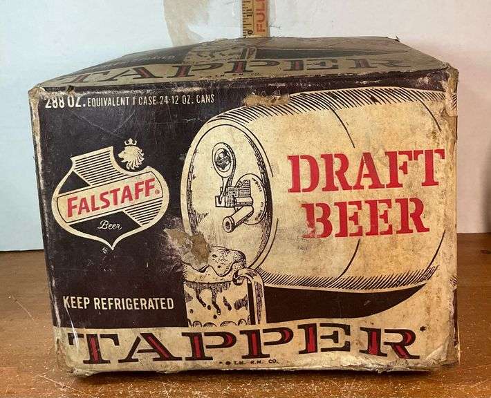 Vintage Falstaff Draft Beer Tapper 288 oz. (Empty) - Sherwood Auctions