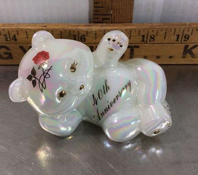 Fenton 40th Anniversary Bear - Sherwood Auctions