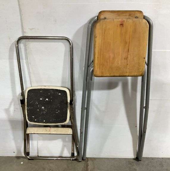 Cosco Step Stool & High Top Folding Chair - Sherwood Auctions