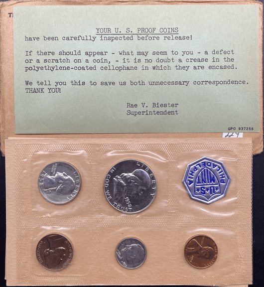 1958 U.S. Mint Proof Set - Sherwood Auctions