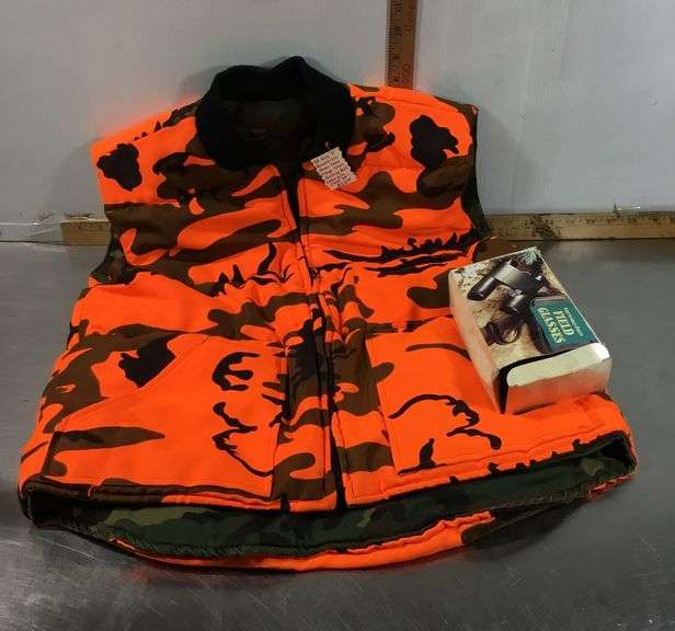 Reversible Insulated Hunting Vest (44” Chest) and Binoculars - Sherwood ...