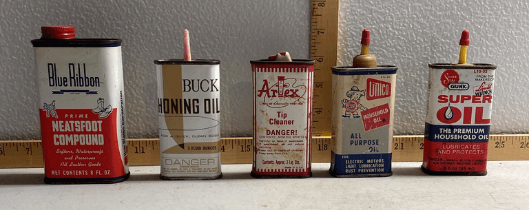 Buck Honing Oil Can, Arlex Tip Cleaner Can, and More - Sherwood Auctions