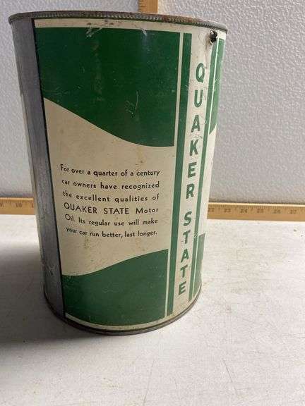 Quaker State Motor Oil Can - Sherwood Auctions