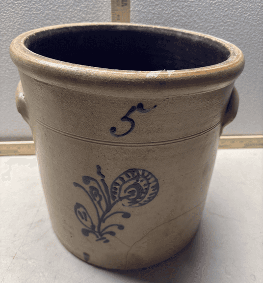 5 Gallon Flower Crock - Sherwood Auctions