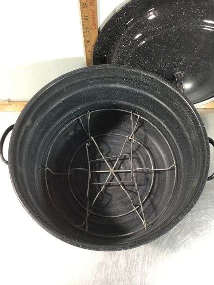 Large Granite Ware Canning Pot - Sherwood Auctions