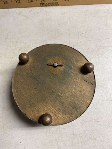 Antique Tin Power Puff Alpen Music Box - Sherwood Auctions
