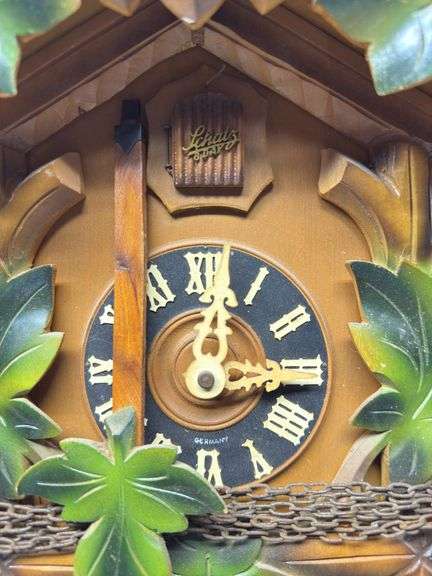 W. Germany Cuckoo Deer & Fall 8 Day Clock - Sherwood Auctions