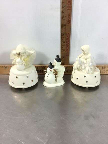 Holiday Snowbabies Figurine and 2 Music Boxes - Sherwood Auctions