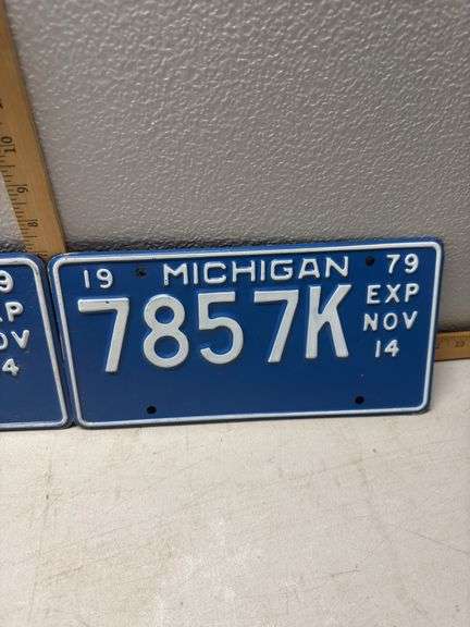 1979 Michigan Plates - Sherwood Auctions