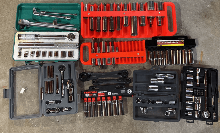 Socket Sets, Assorted Sockets and Wrenches - Sherwood Auctions