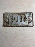 Michigan License Plate 1973 - Sherwood Auctions
