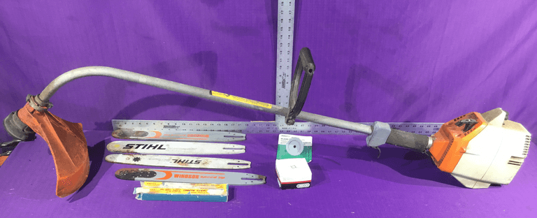 Stihl FS 36 (Has Compression), Assorted Chainsaw Files, 18" Chain Saw ...