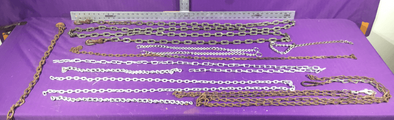 Assorted Chains of Various Lengths - Sherwood Auctions