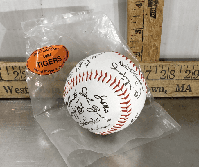 1984 Tigers World Championship Autographed Ball - Sherwood Auctions