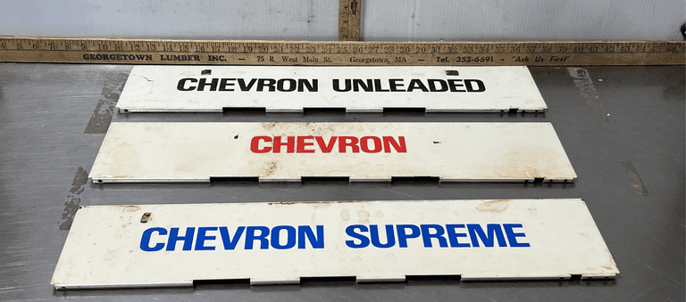 Chevron Signs - Sherwood Auctions