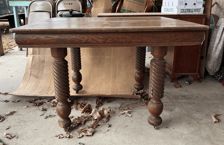 Oak Square Table - Sherwood Auctions