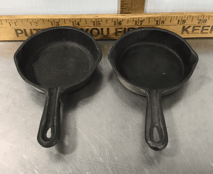 2 Mini Cast Iron Pans - Sherwood Auctions