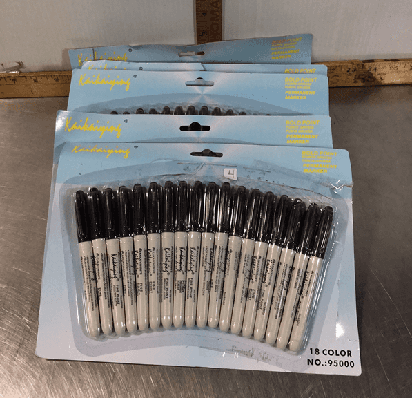 5 Packs Bold Point Markers - Sherwood Auctions