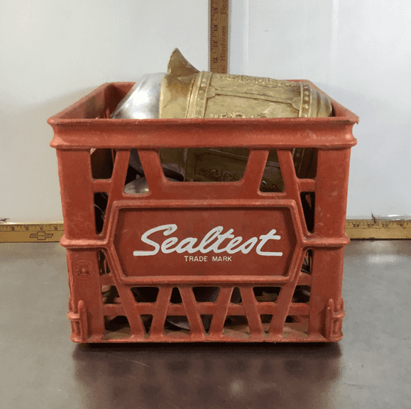 Milk Crate With General Tire Pitchers and Wear-Ever Pitchers - Sherwood ...