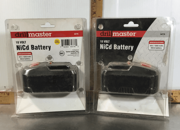 2 Drill Master 18 Volt NiCd Batteries - Sherwood Auctions