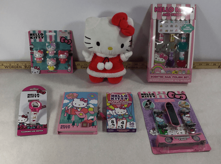 Hello Kitty Watch, Figurines, Scented Nail Polish Set, Fingerboards ...