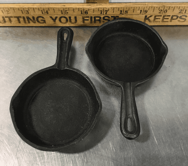 2 Mini Cast Iron Pans - Sherwood Auctions