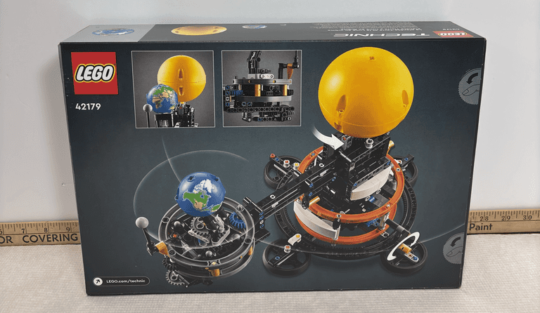 Planet Earth and Moon in Orbit Lego Set - Sherwood Auctions