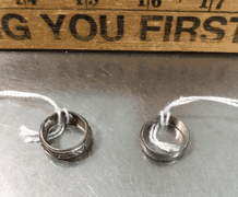 2 Sterling Silver Rings - Sherwood Auctions