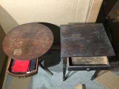 Set of 2 End Tables 29"Hx20"Lx18"W, 27"Hx22"Lx22"D - Sherwood Auctions